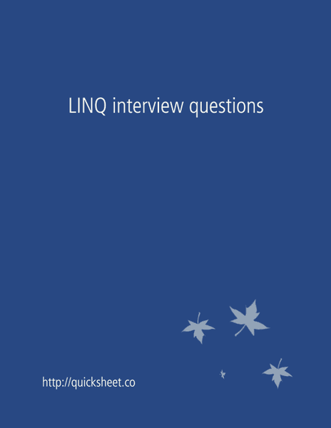 LINQ interview questions – InterviewSteps